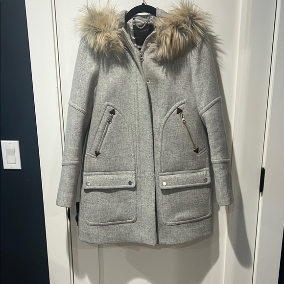 J. Crew | Jackets & Coats | J Crew Italian Stadium Wool Coat Sz Jacket ...